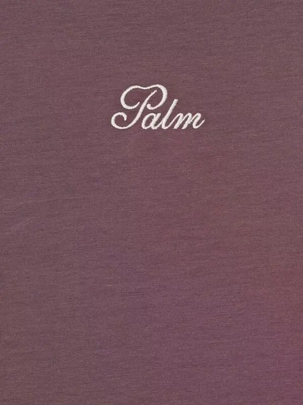 Palm Angels Logo-embroidered Cropped T-shirt