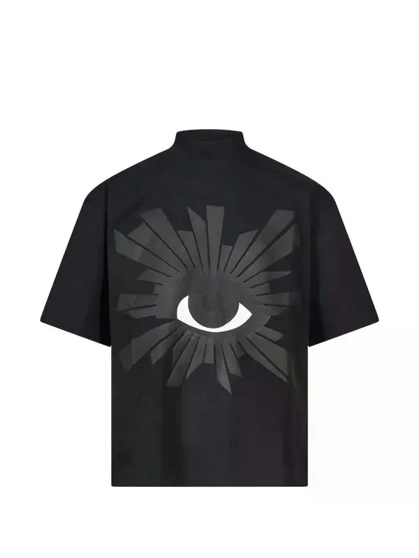 HOUSE OF ERRORS All-seeing Eye-patch High-neck T-shirt
