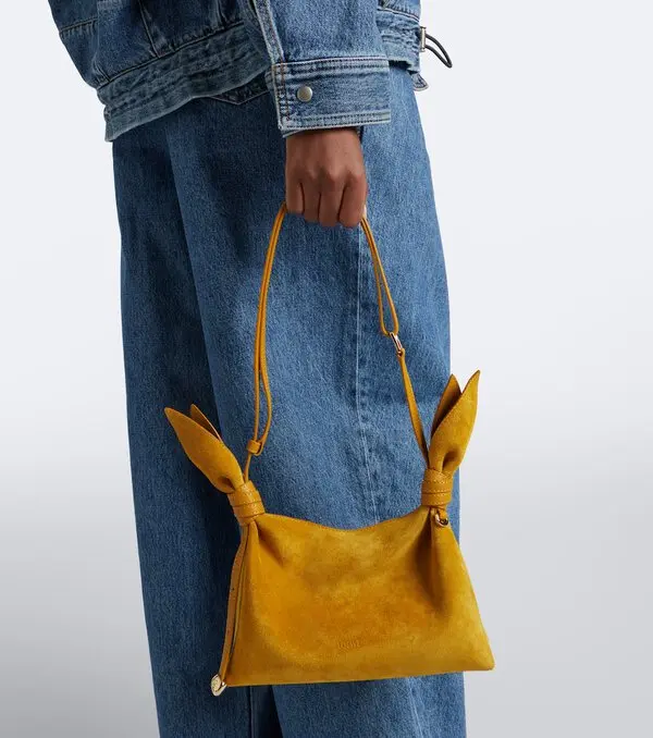 Loewe Scarf Mini Suede Shoulder Bag