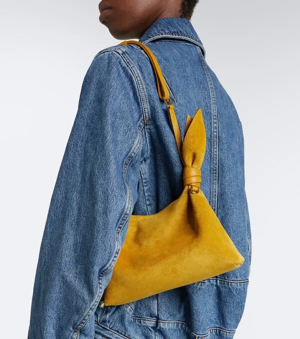 Loewe Scarf Mini Suede Shoulder Bag