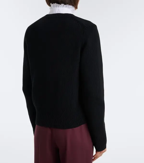 Burberry Ekd Embellished Wool And Cashmere Cardigan