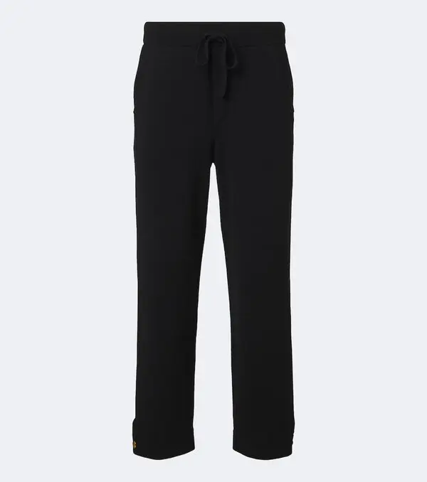 GOD'S TRUE CASHMERE Cashmere Sweatpants With Tiger's Eye - Black