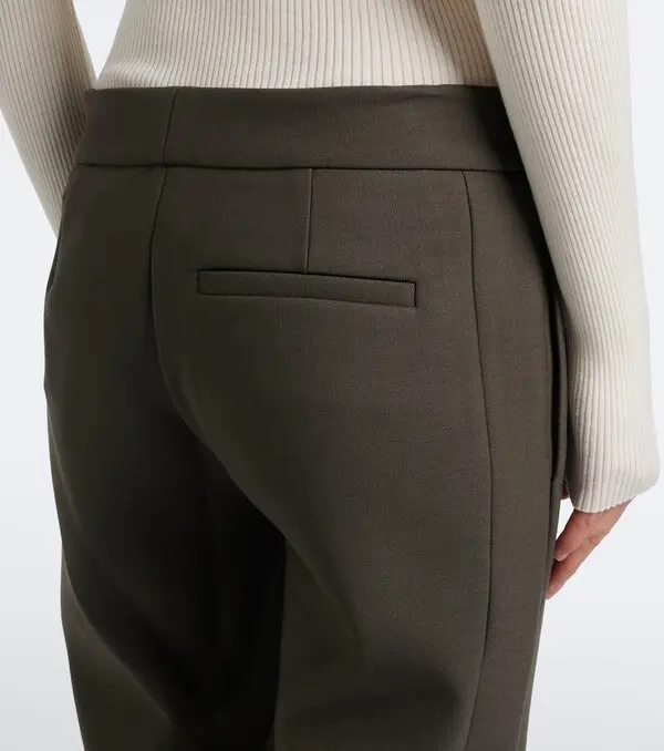 Proenza Schouler Althea Wool-blend Flared Pants