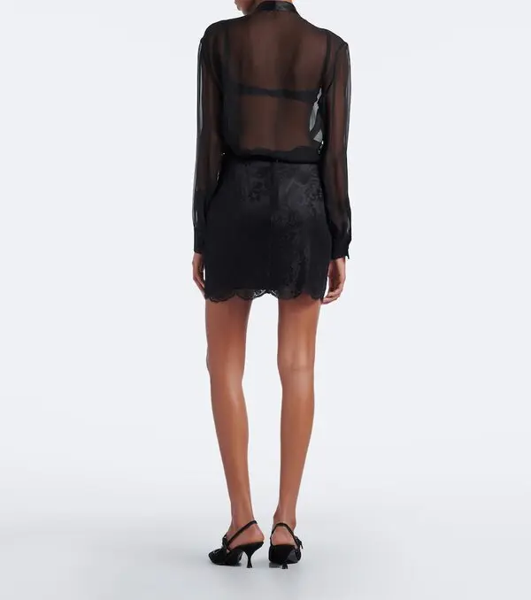 Dolce & Gabbana Lace Mini Skirt