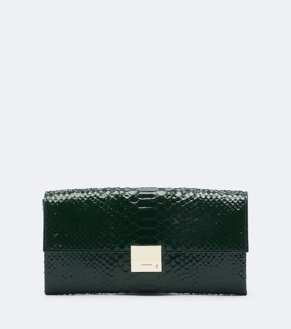 TOM FORD Jean Small Snake-effect Leather Clutch