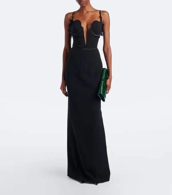 TOM FORD Jean Small Snake-effect Leather Clutch