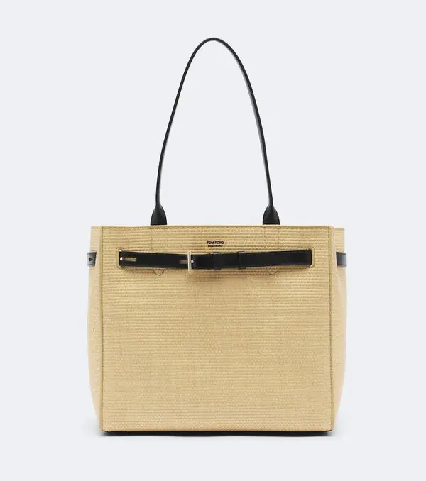 TOM FORD Audrey Medium Woven Shoulder Bag