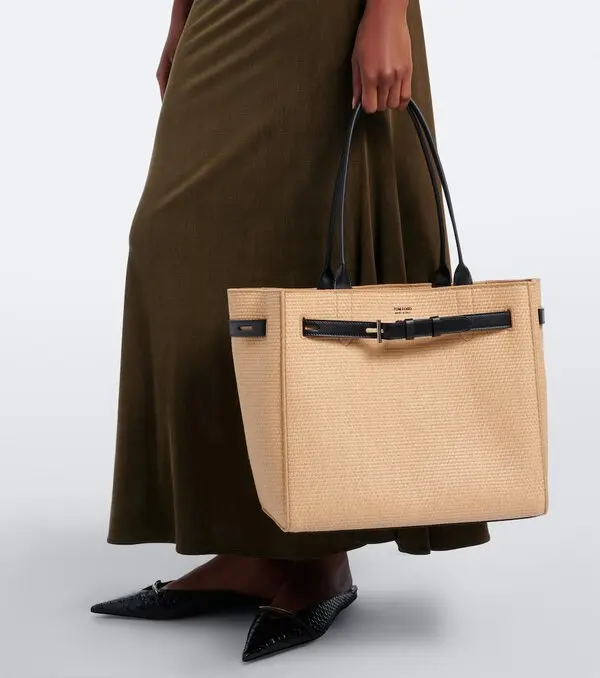TOM FORD Audrey Medium Woven Shoulder Bag