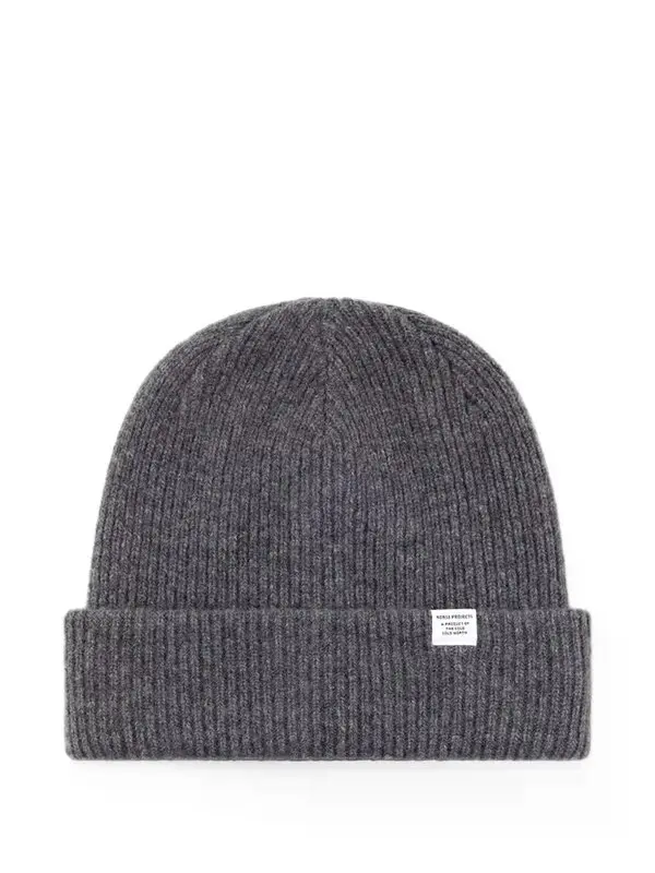 Norse Projects Ribbed-knit Beanie Hat - Grey