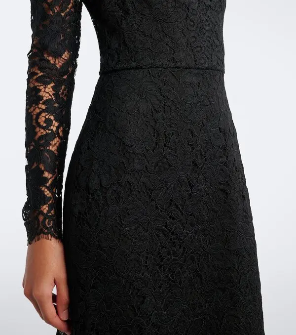 Monique Lhuillier Lace Cotton-blend Bustier Gown