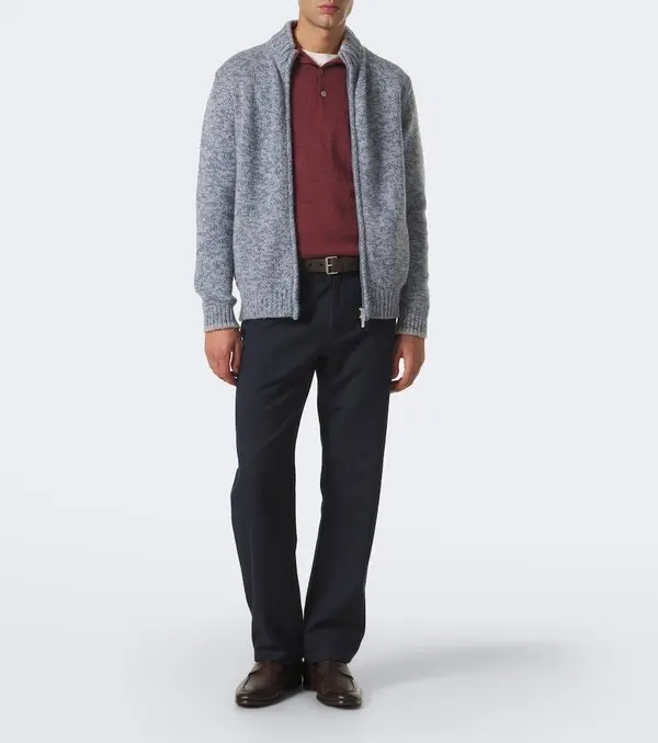 Fedeli Alpaca And Wool Cardigan