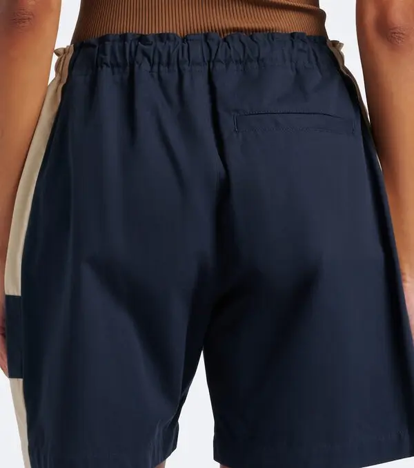Saint Laurent Logo Cotton Shorts