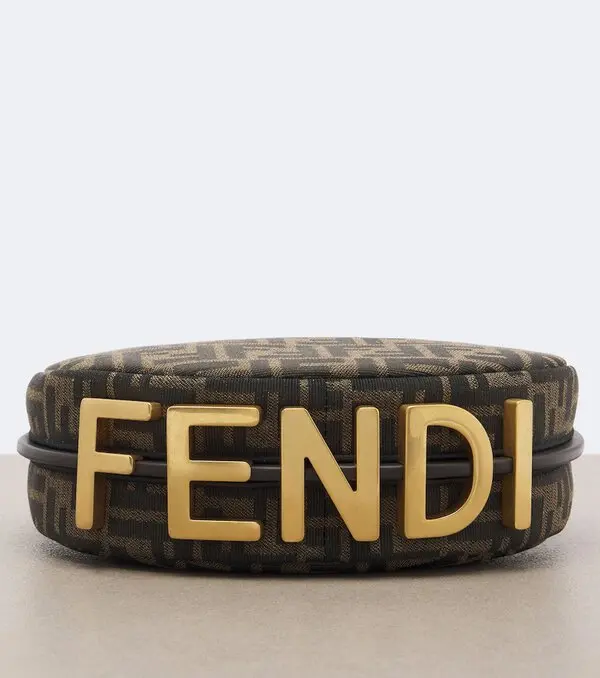 Fendi Graphy Mini Ff Zucca Shoulder Bag