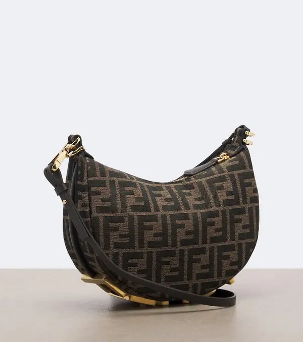 Fendi Graphy Mini Ff Zucca Shoulder Bag