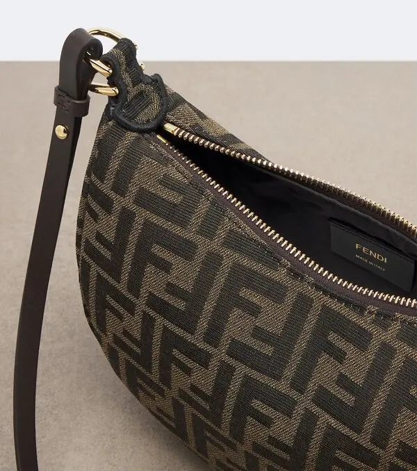 Fendi Graphy Mini Ff Zucca Shoulder Bag