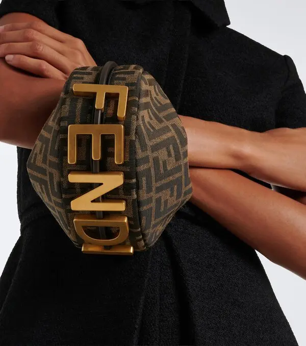 Fendi Graphy Mini Ff Zucca Shoulder Bag