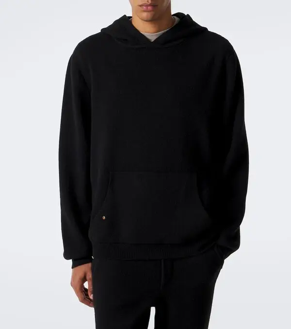 GOD'S TRUE CASHMERE Cashmere Hoodie With Tiger's Eye