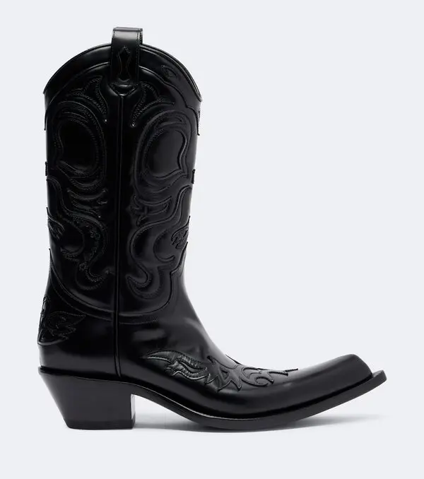 Acne Studios Bouni Leather Cowboy Boots