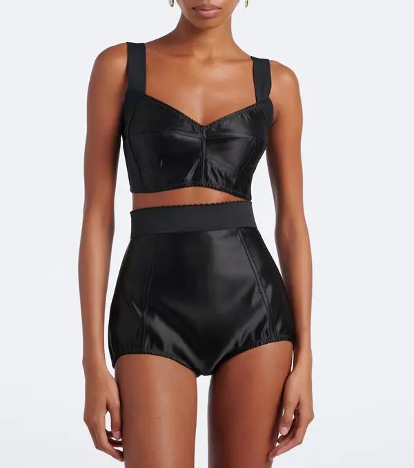 Dolce & Gabbana Satin Bra Top