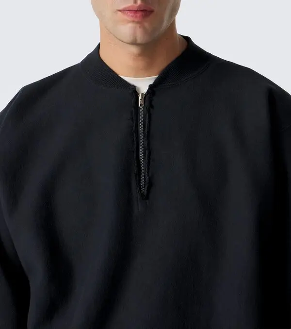A.PRESSE Cotton Zip-up Sweater