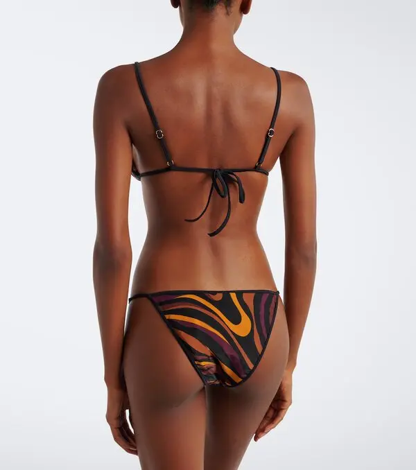 Emilio Pucci Marmo Bikini Top