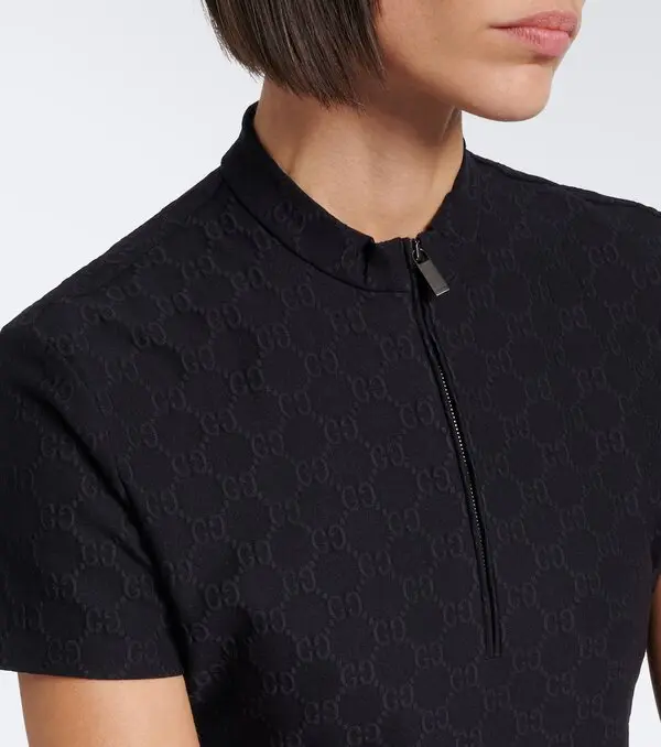 Gucci Gg Jacquard Jersey Top