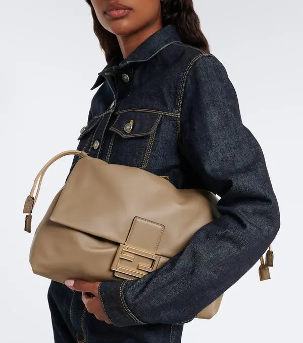 Fendi Baguette® Soft Large Leather Shoulder Bag