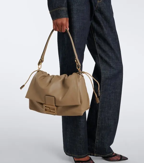 Fendi Baguette® Soft Large Leather Shoulder Bag