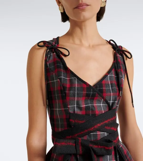 VIVIENNE WESTWOOD Roxy Tartan Wool Top