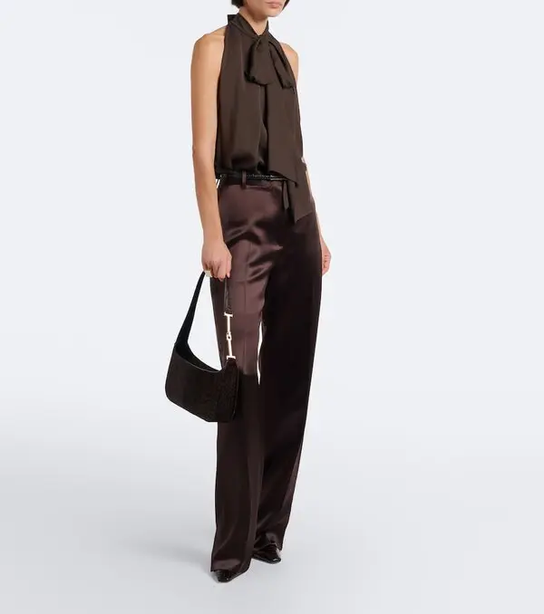 TOM FORD Arc Small Calf Hair Shoulder Bag