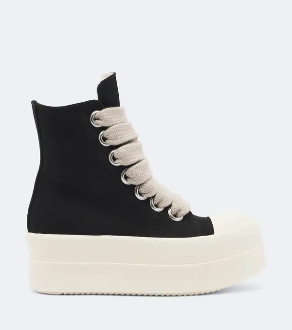 Rick Owens Jumbolace Canvas Sneakers