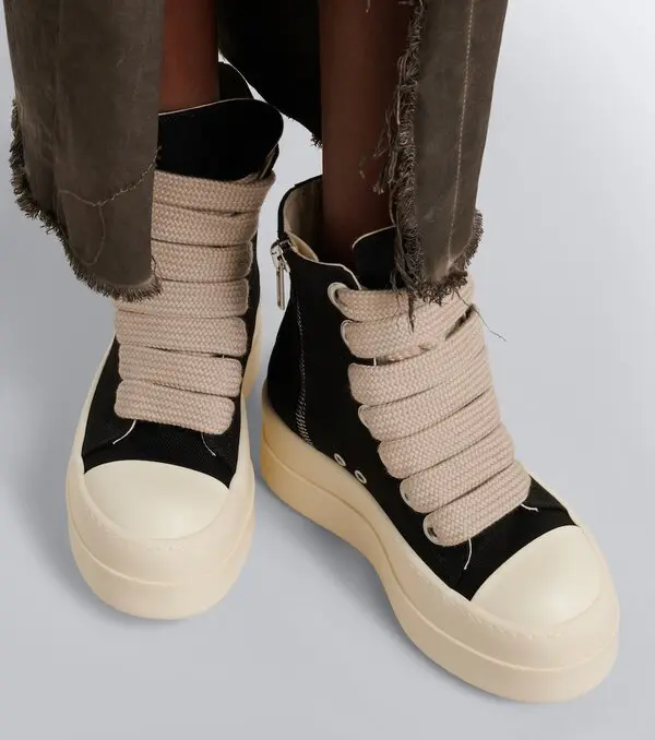 Rick Owens Jumbolace Canvas Sneakers