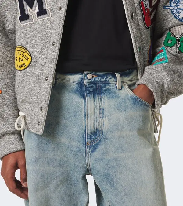 Dolce & Gabbana Faded Wide-leg Jeans