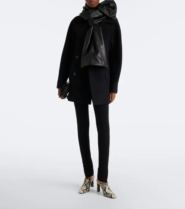 TOTEME Snake-effect Leather Mules
