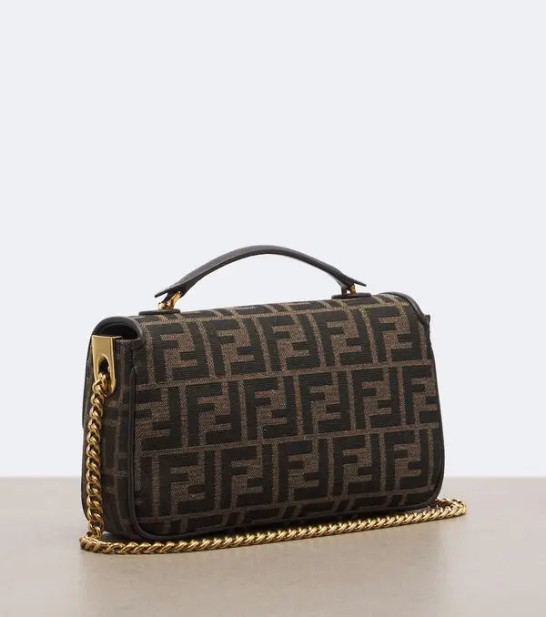 Fendi Baguette® Mini Ff Zucca Shoulder Bag
