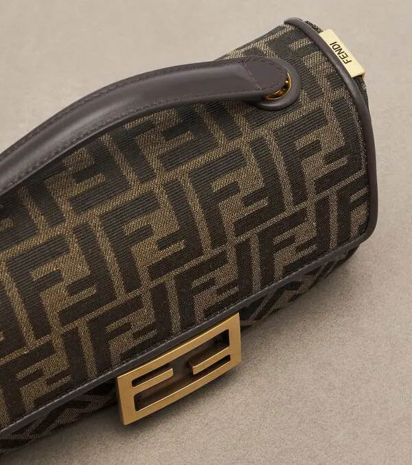 Fendi Baguette® Mini Ff Zucca Shoulder Bag