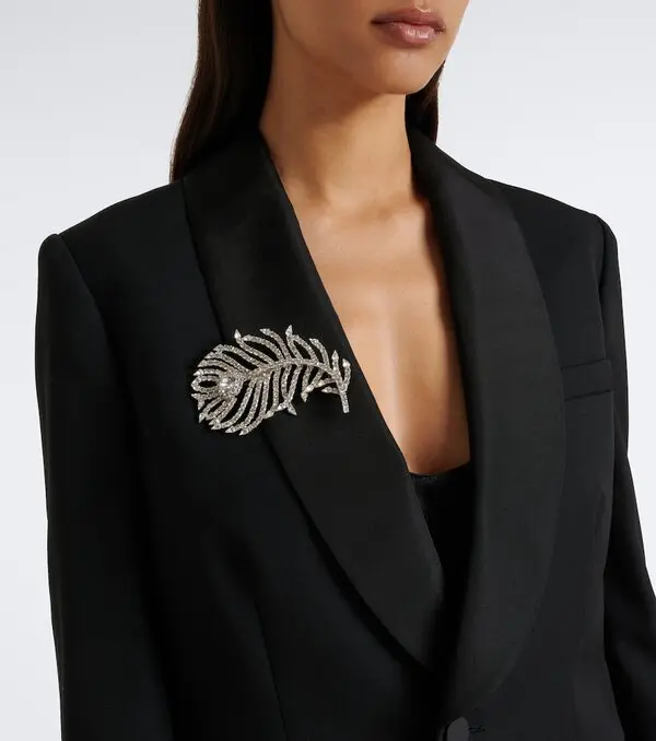 JENNIFER BEHR Pluma Embellished Brooch