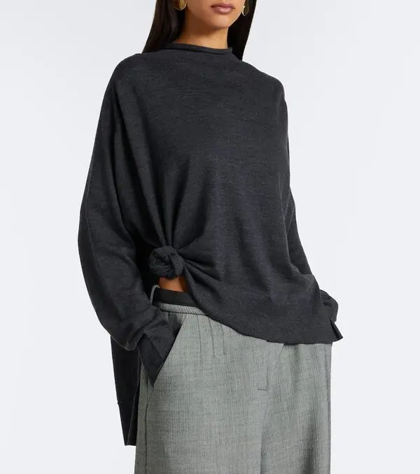 Magda Butrym Draped Wool Sweater