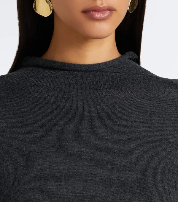 Magda Butrym Draped Wool Sweater