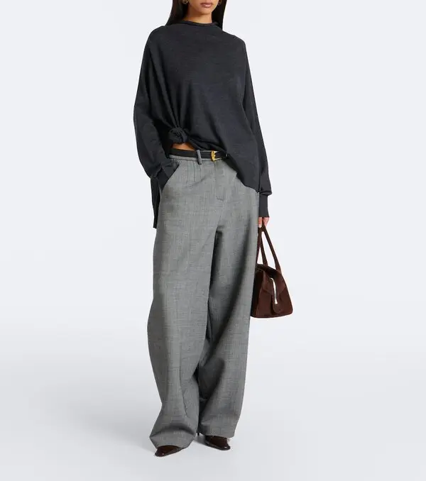 Magda Butrym Draped Wool Sweater
