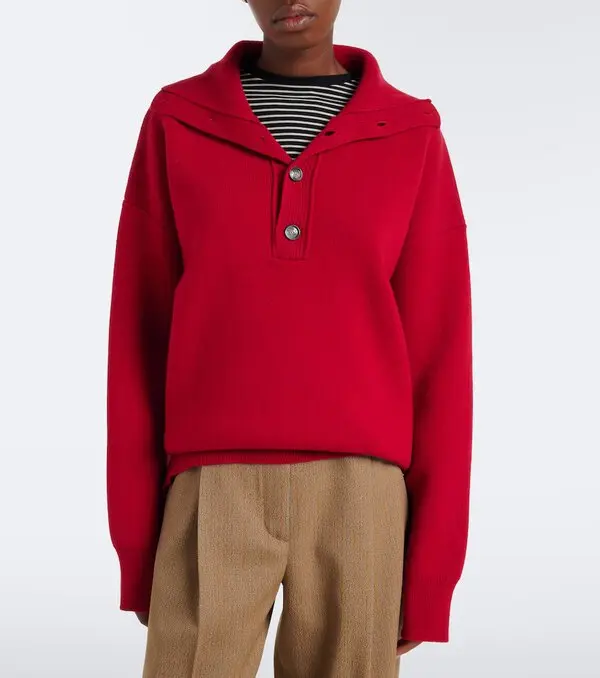 AMI Paris De Coeur Wool Sweater