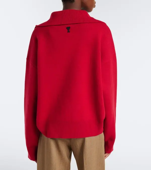 AMI Paris De Coeur Wool Sweater