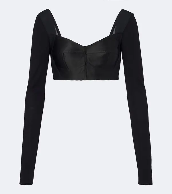 Dolce & Gabbana Satin Bra Top