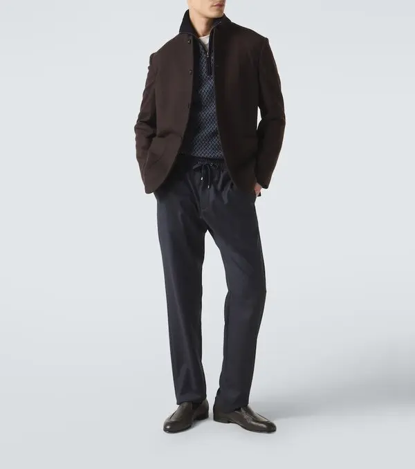 Agnona Wool Straight Pants