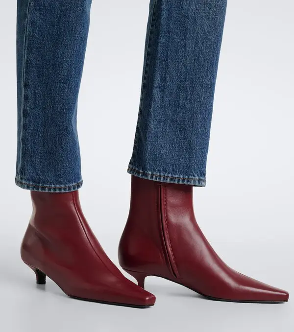 TOTEME Leather Ankle Boots