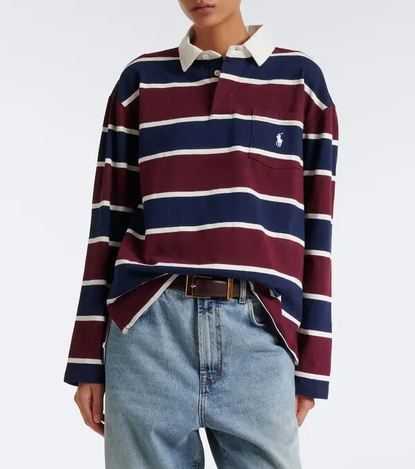 Polo Ralph Lauren Striped Cotton Jersey Polo Shirt