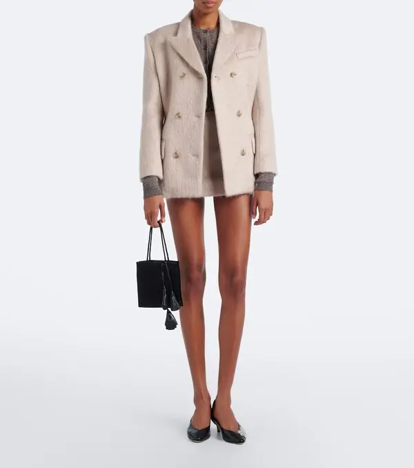 Magda Butrym Mohair And Wool-blend Miniskirt