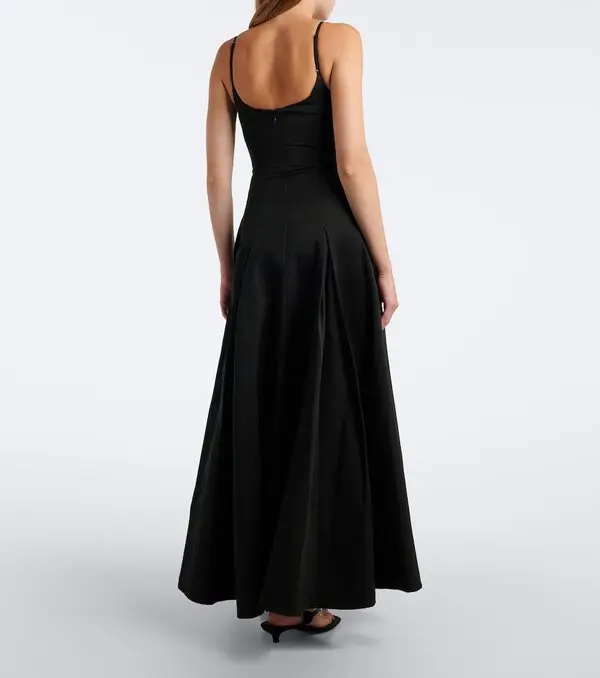 Staud Jill Cotton-blend Maxi Dress