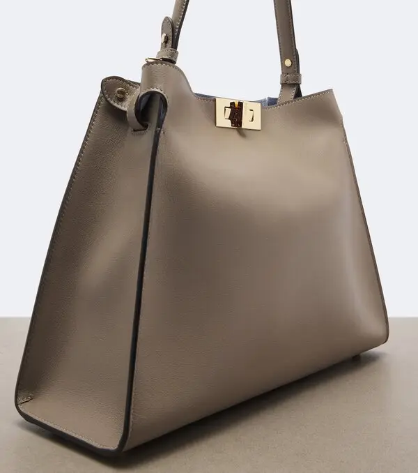 Fendi Way Medium Leather Shoulder Bag