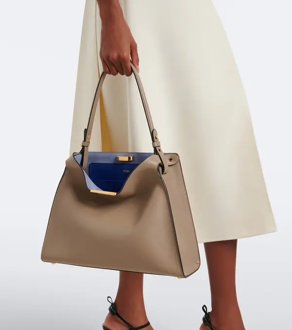 Fendi Way Medium Leather Shoulder Bag